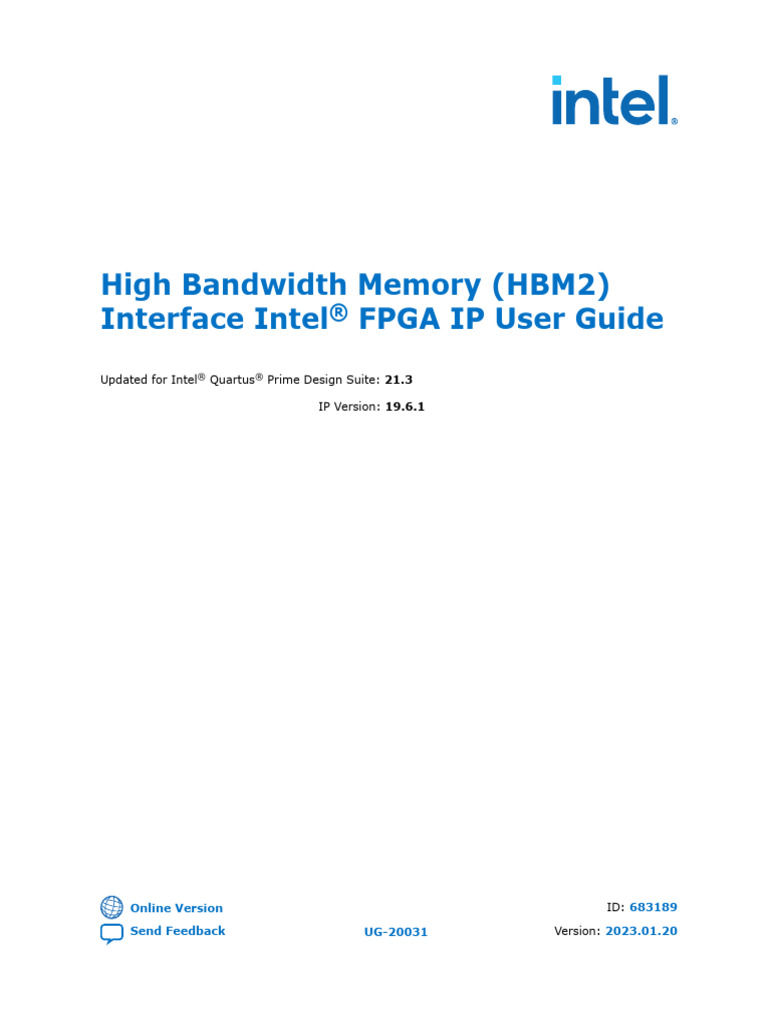 Intel HBM Controller Spec | PDF | Dynamic Random Access Memory | Error Detection And Correction