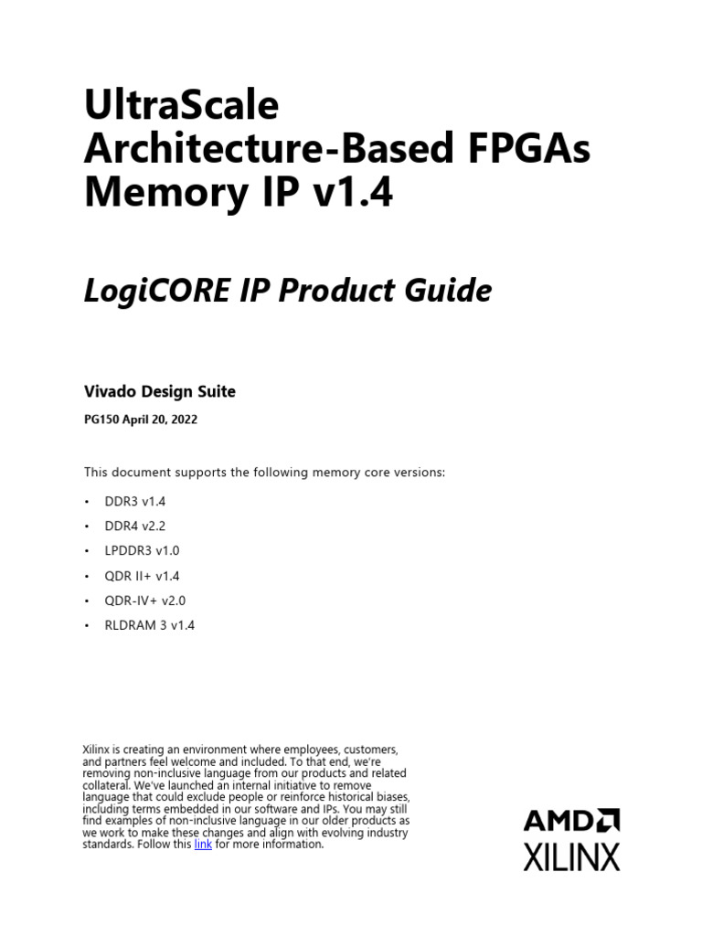 Pg150 Ultrascale Memory Ip | PDF | Field Programmable Gate Array ...