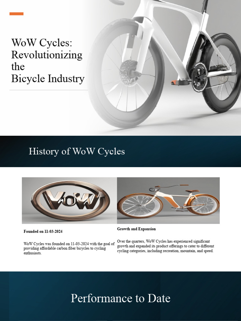 WoW Cycles | PDF | Brand | Revenue