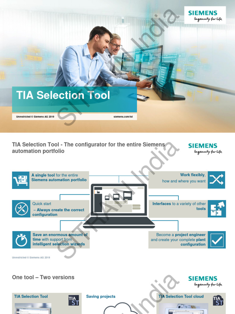 03 - TIA Selection Tool An Overview EN | PDF | Artificial Intelligence ...