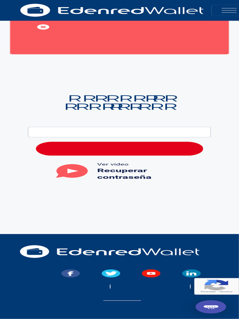 Edenred Wallet - Recuperar Contraseña | PDF