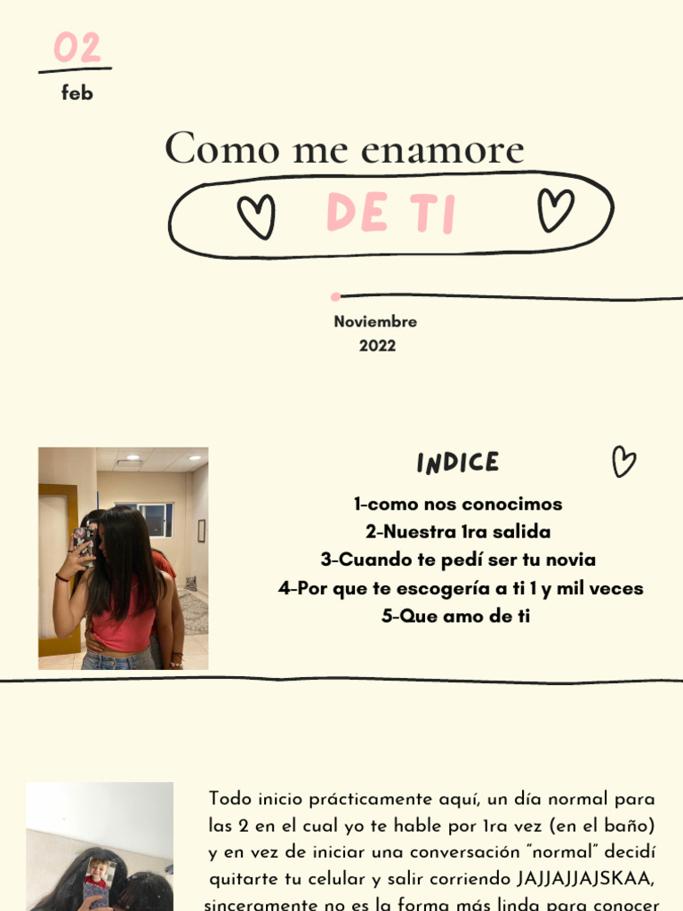 Como Me Enamore de Ti ?? | PDF | Relaciones personales, crianza y ...