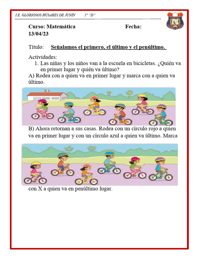 FICHA El Primero y El Ultimo | PDF