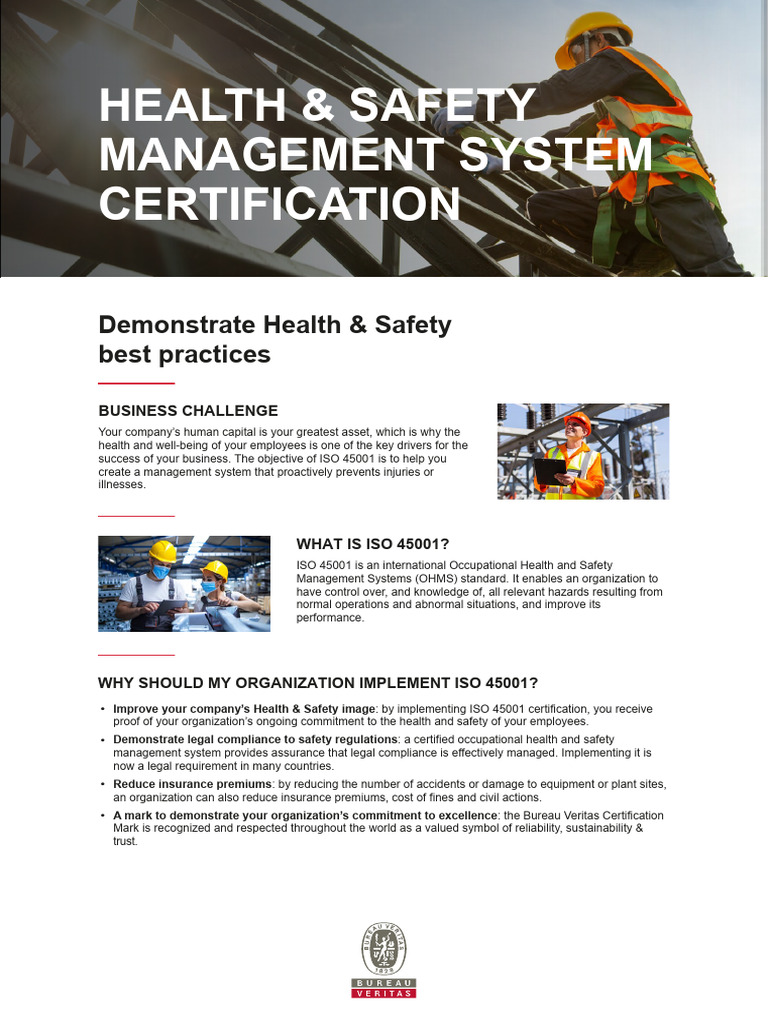 Iso 45001 General Service Sheet v2.0 | PDF | Occupational Safety And ...