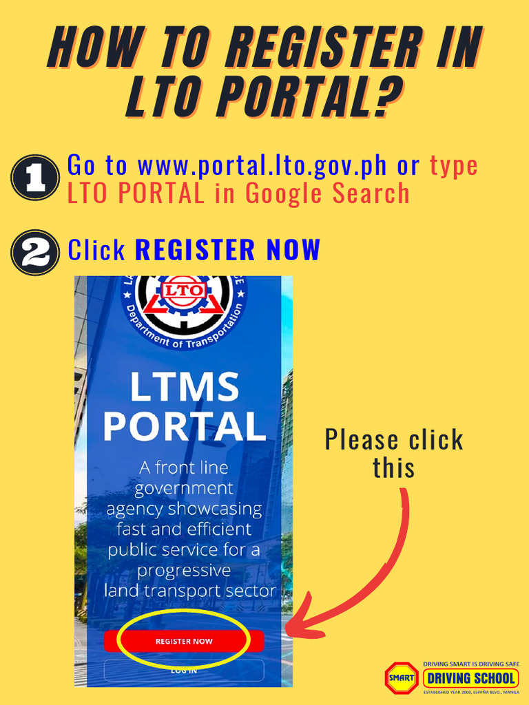 HOW TO REGISTER IN LTO PORTAL | PDF