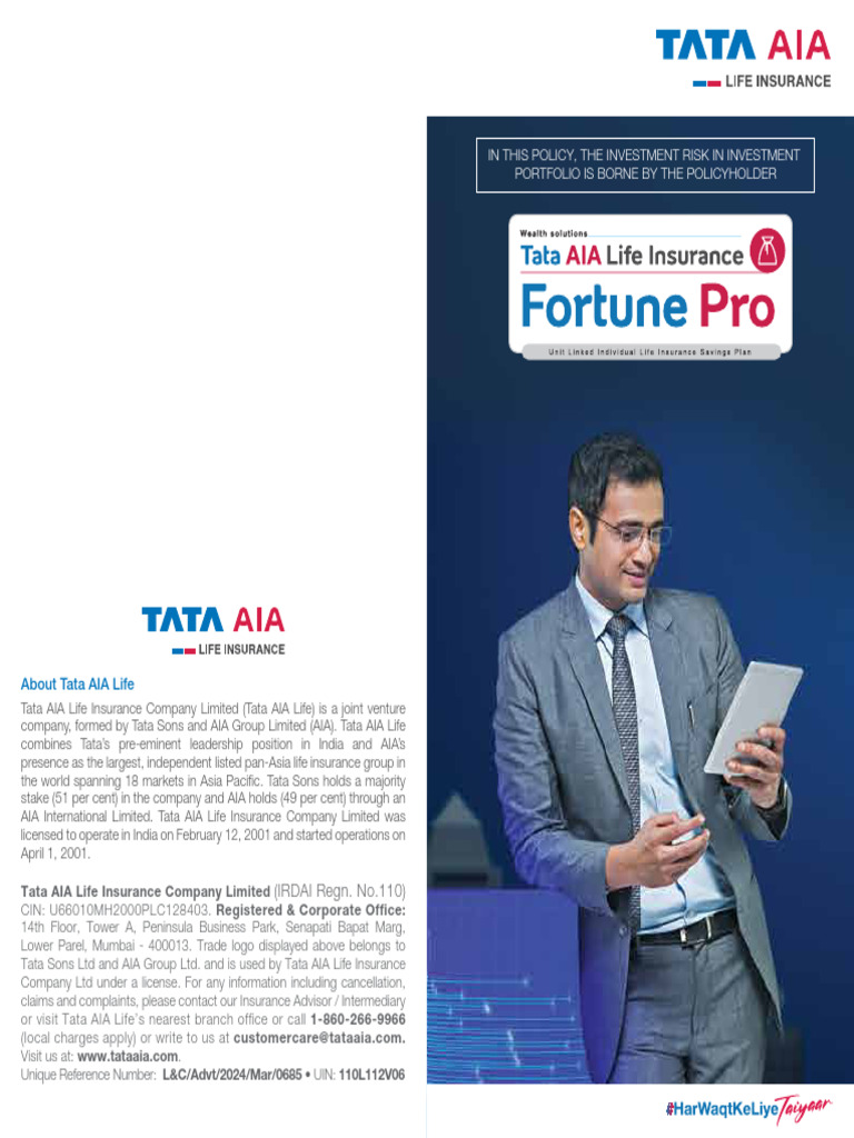 Fortune Pro V6 Brochure | PDF | Insurance | Life Insurance