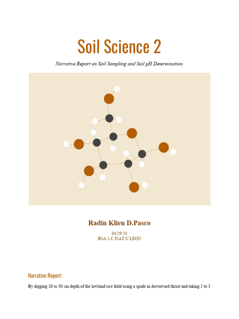 Soil Sampling and pH Analysis Report | PDF | Home & Garden | Science ...