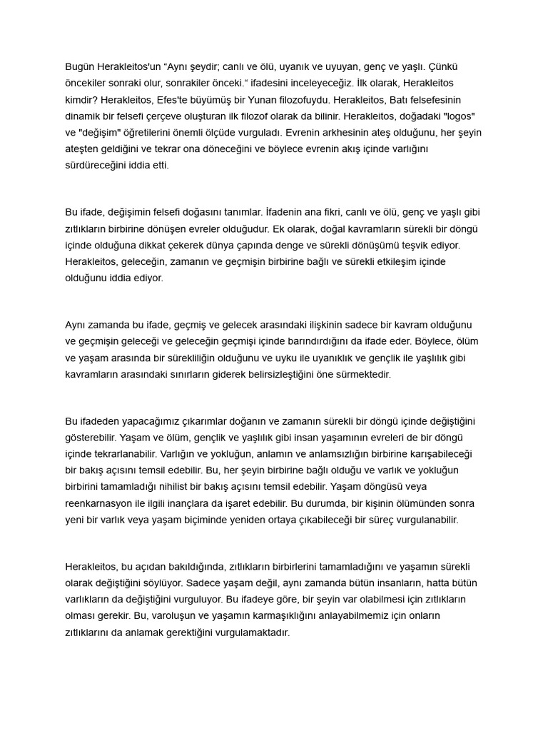 Felsefe Performans Ödevi | PDF