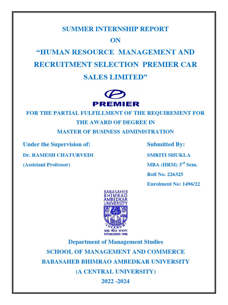 Smriti Shukla | PDF | Recruitment | Human Resources