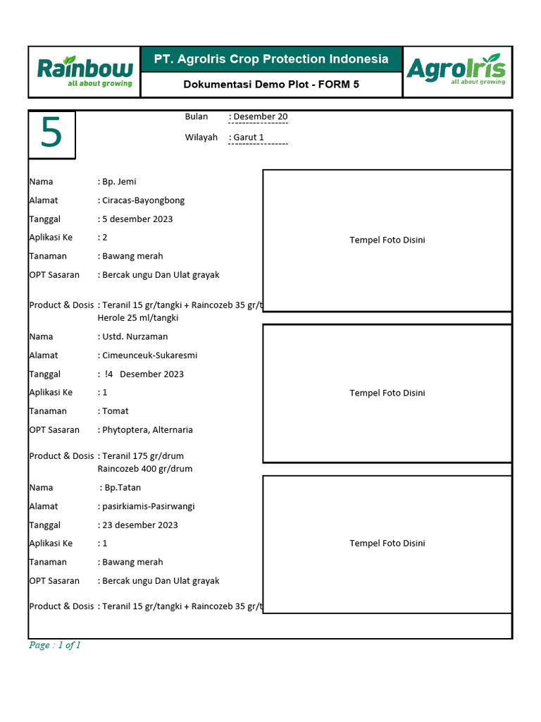 Dokumentasi Demo Plot | PDF