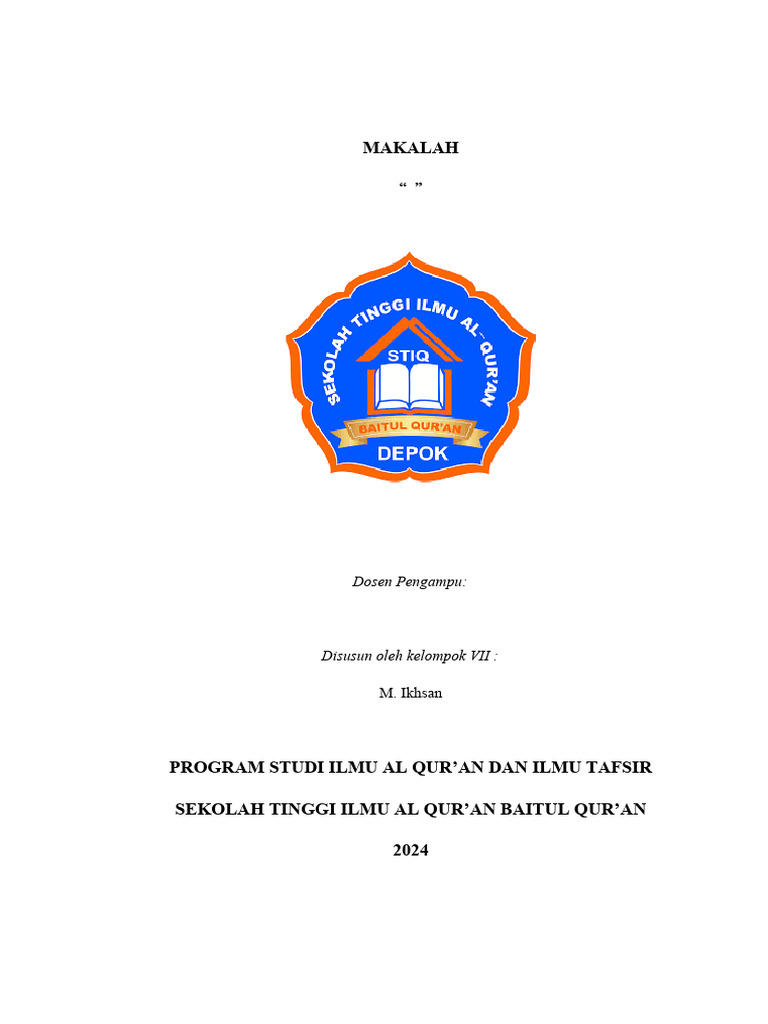 Mentahan Makalah | PDF