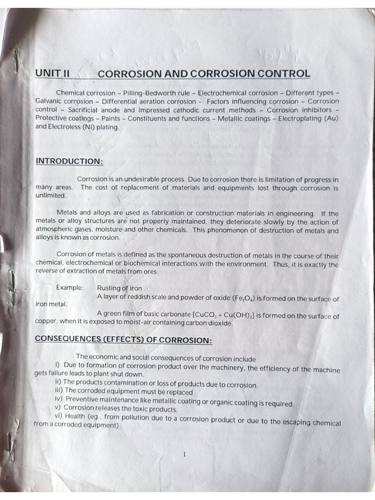 Unit-3 Chemistry Notes | PDF