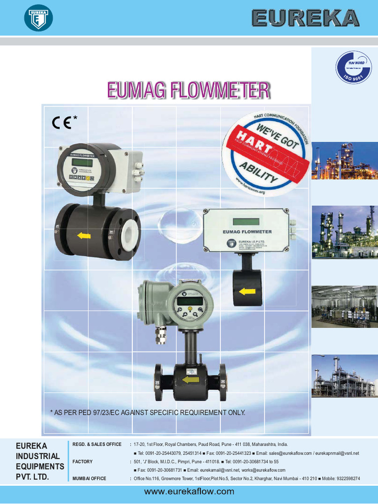 Eumag Flowmeter Specifications Overview | PDF | Flow Measurement | Equipment