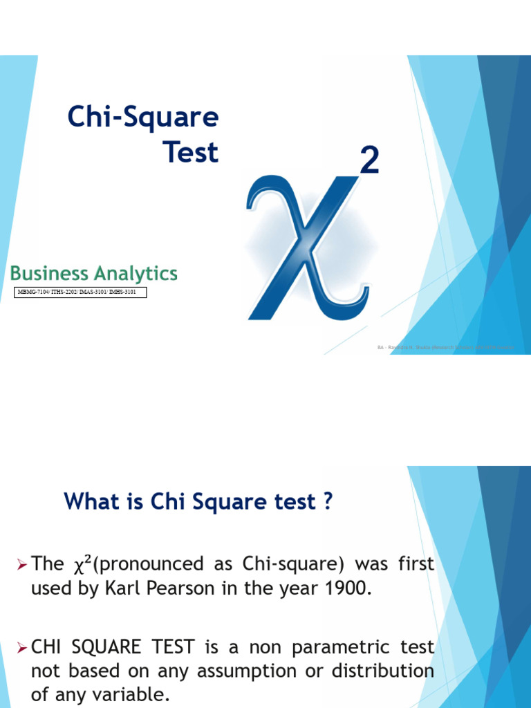 Chi Square | PDF | Chi Squared Test | Chi Squared Distribution
