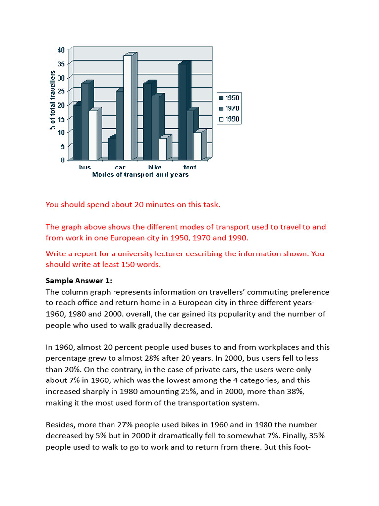 Ielts Academic Task 1 | PDF | Brick | Airport
