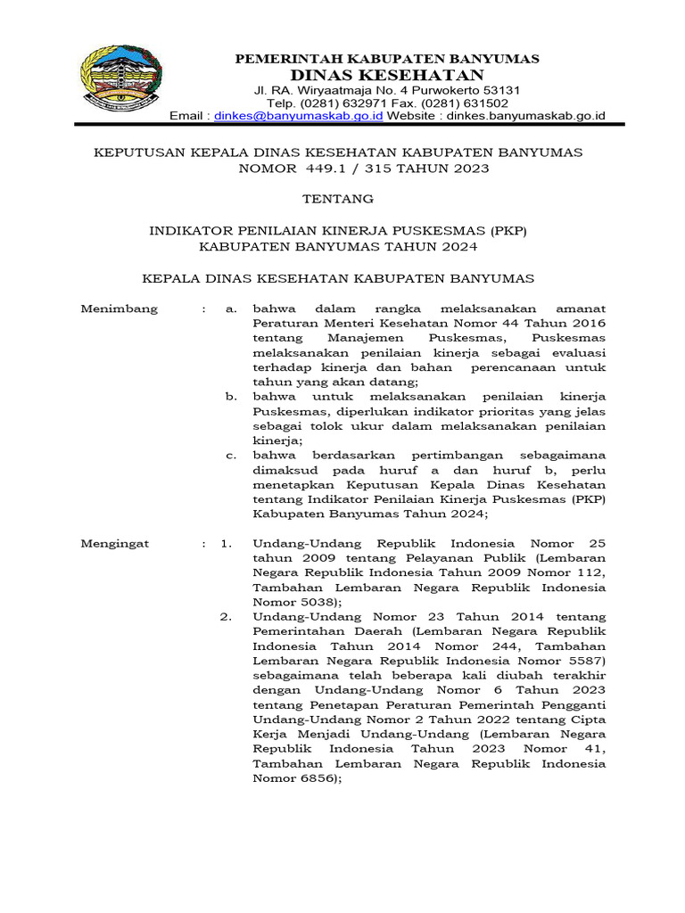 SK Indikator PKP 2024 | PDF