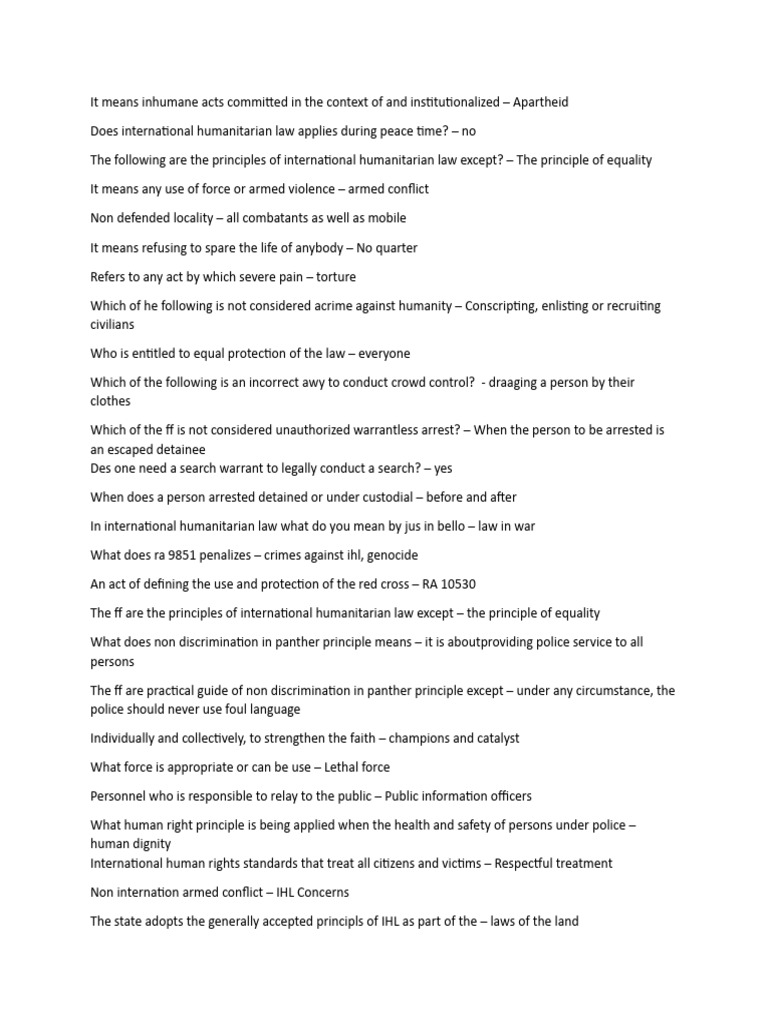 Law Enforcement & Human Rights Guide | PDF | International Humanitarian ...