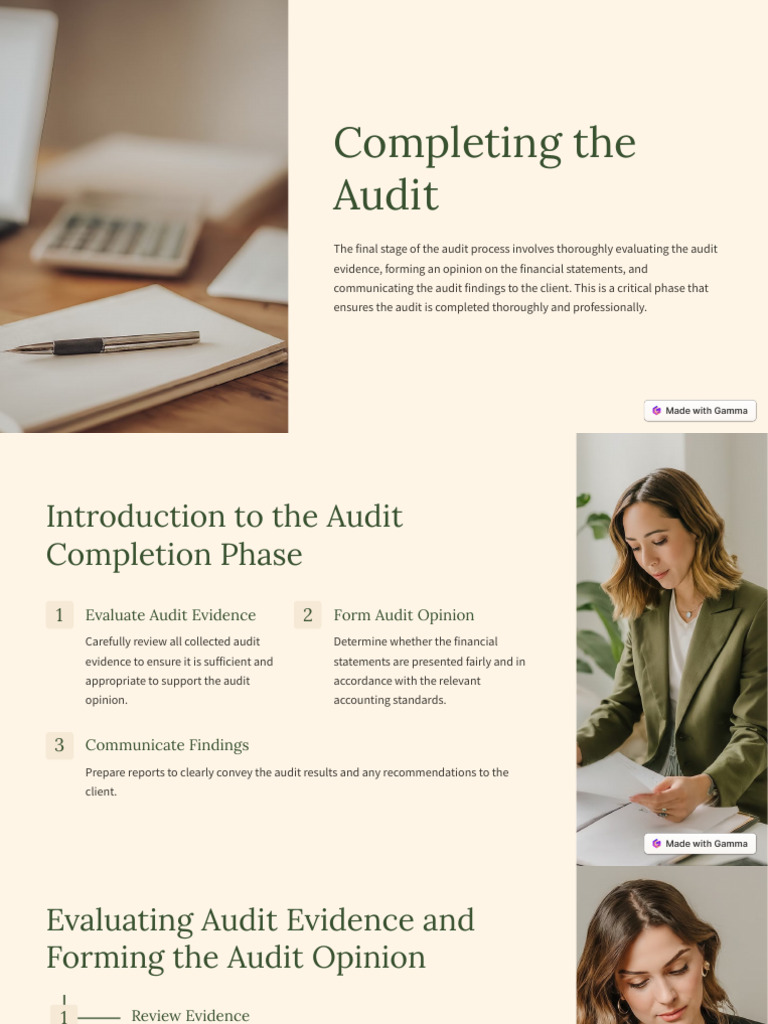 Completing-the-Audit | PDF | Audit | Internal Control