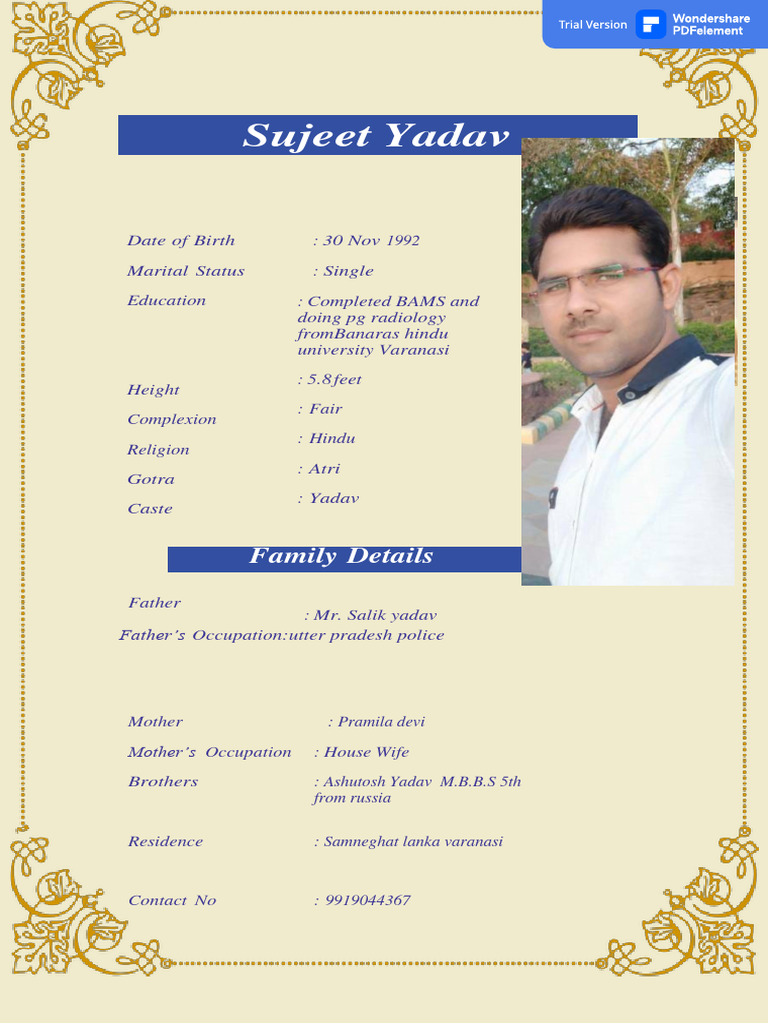 DR Sujeet Yadav | PDF