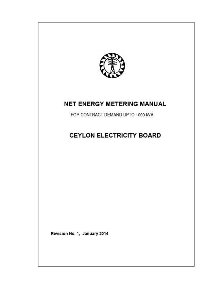 RE 10.2 Net Metering Manual - CEB | PDF | Electrical Grid | Electric ...