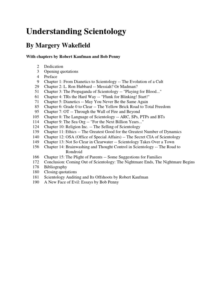 Understanding Scientology | PDF | Ufo Religions | New Religious Movements