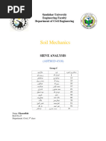 Sieve Analysis of Soil Report | PDF | Particle Size Distribution ...