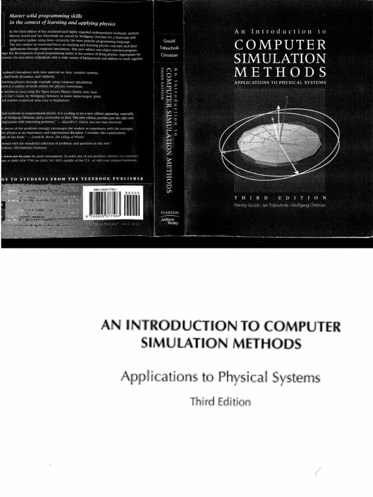 An Introduction To Computer Simulation Methods Applications To Physical Systems (3rd Edition ...