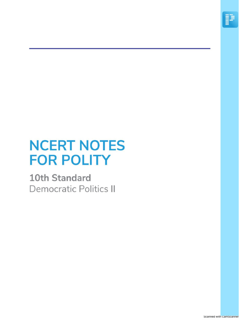 10th Polity-1 | PDF