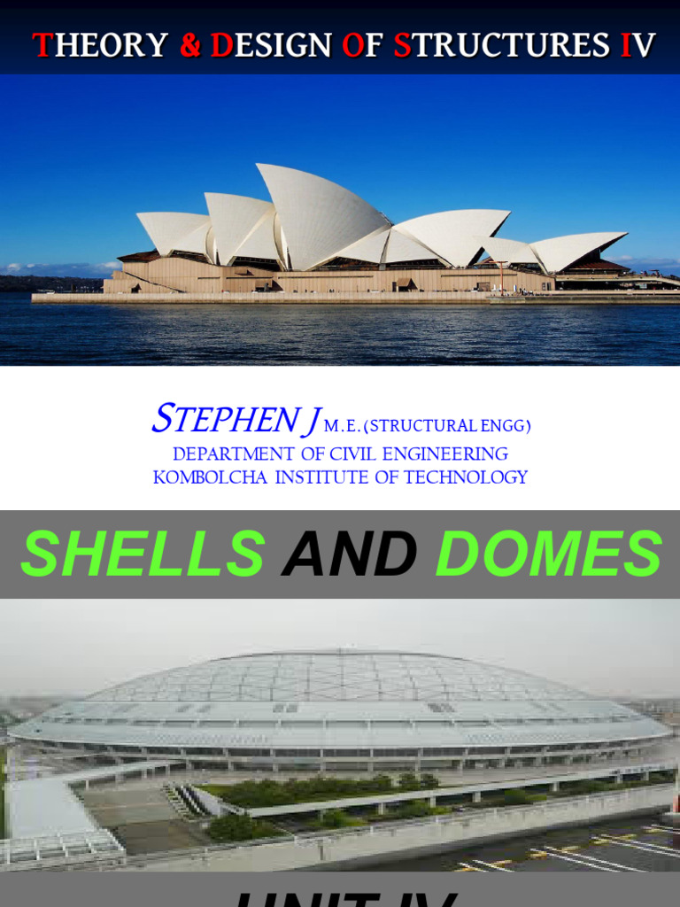 lecturenote_1256401369SHELLS and DOMES | PDF | Dome | Architectural Elements
