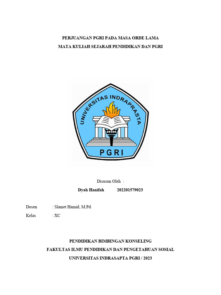 Perjuangan Pgri Pada Masa Orde Lama | PDF | Kesehatan Holistik