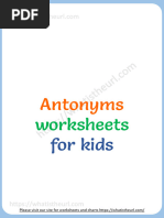 Grade 2 Antonyms Worksheets PDF | PDF