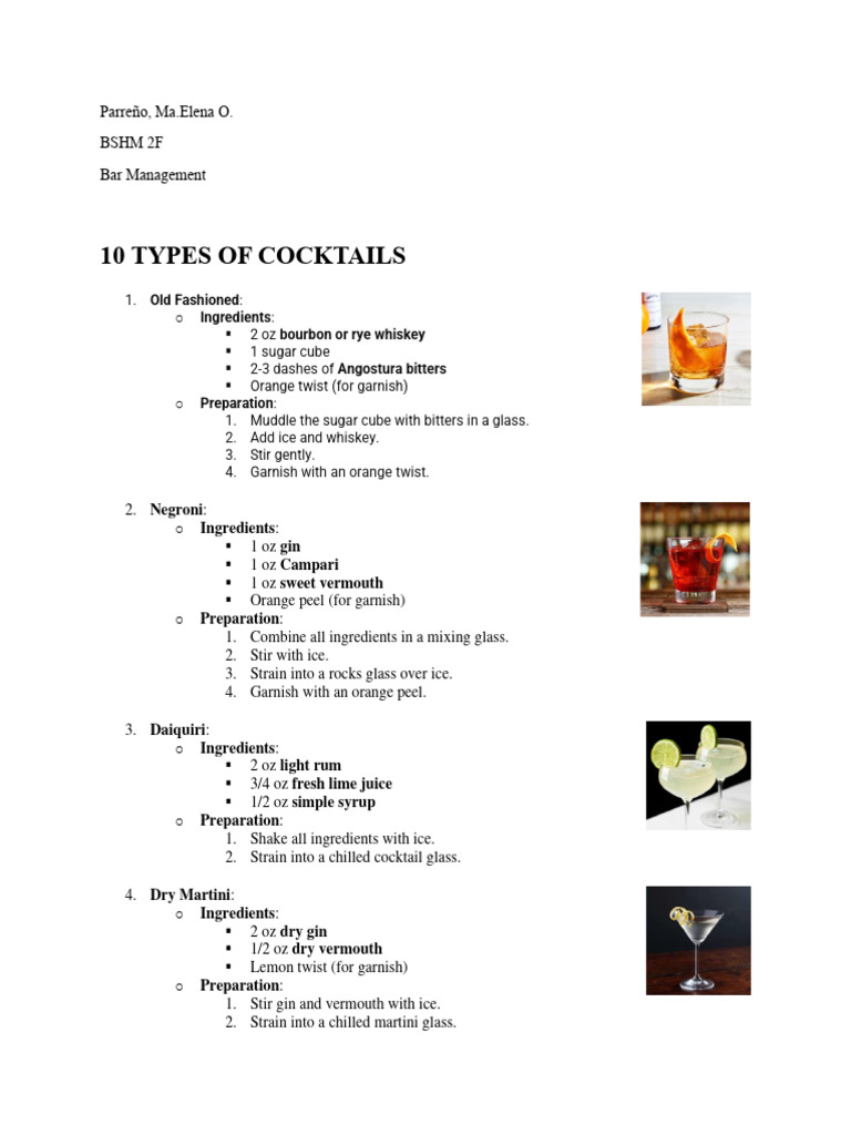 Mocktails | Download Free PDF | Martini (Cocktail) | Bartending