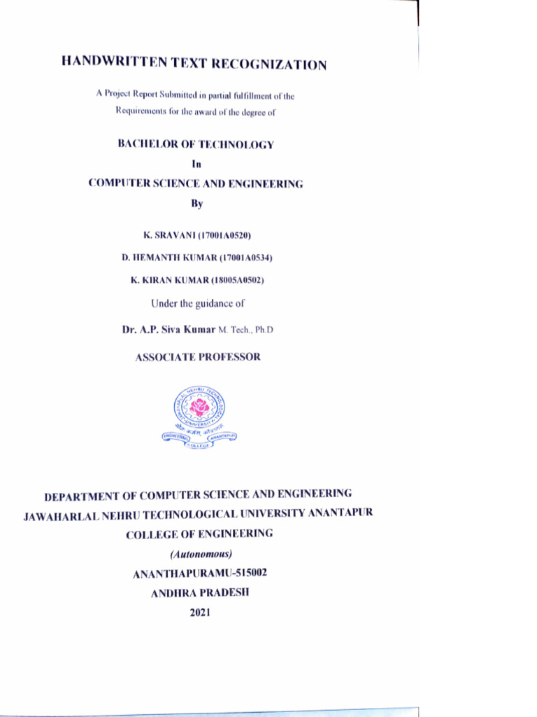 Handwritten Text Recognition | PDF | Information Science | Cognitive ...