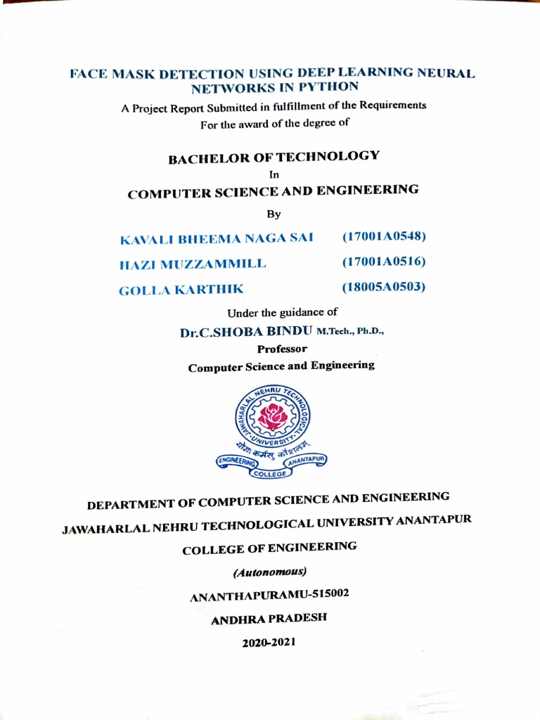 Face Mask Detection Using DLNN | PDF | Computer Vision | Computer Science Face Mask Detection Using DLNN | PDF | Computer Vision | Computer Science