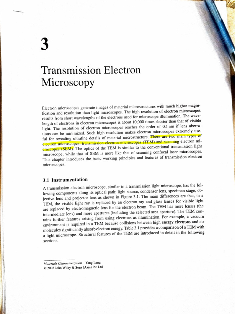Electronic Microscope | PDF | Microscope | Transmission Electron Microscopy