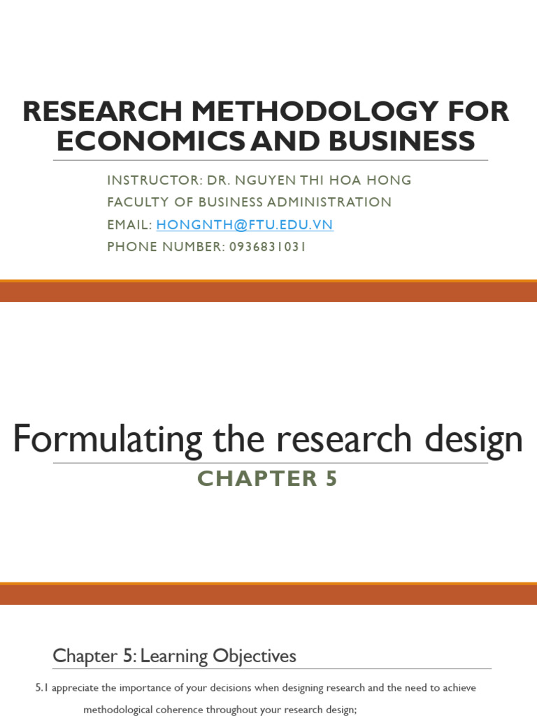 Chapter 5 | PDF | Methodology | Quantitative Research