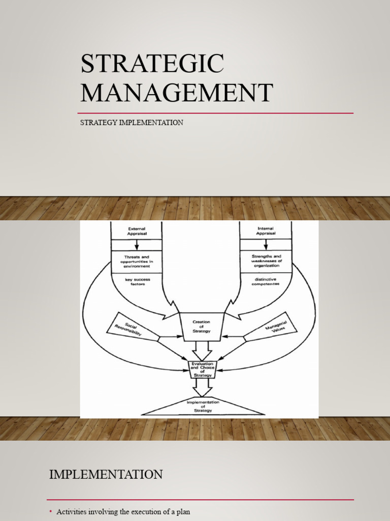STRATEGY IMPLEMENTATION _MG311 | PDF | Strategic Management | Change ...