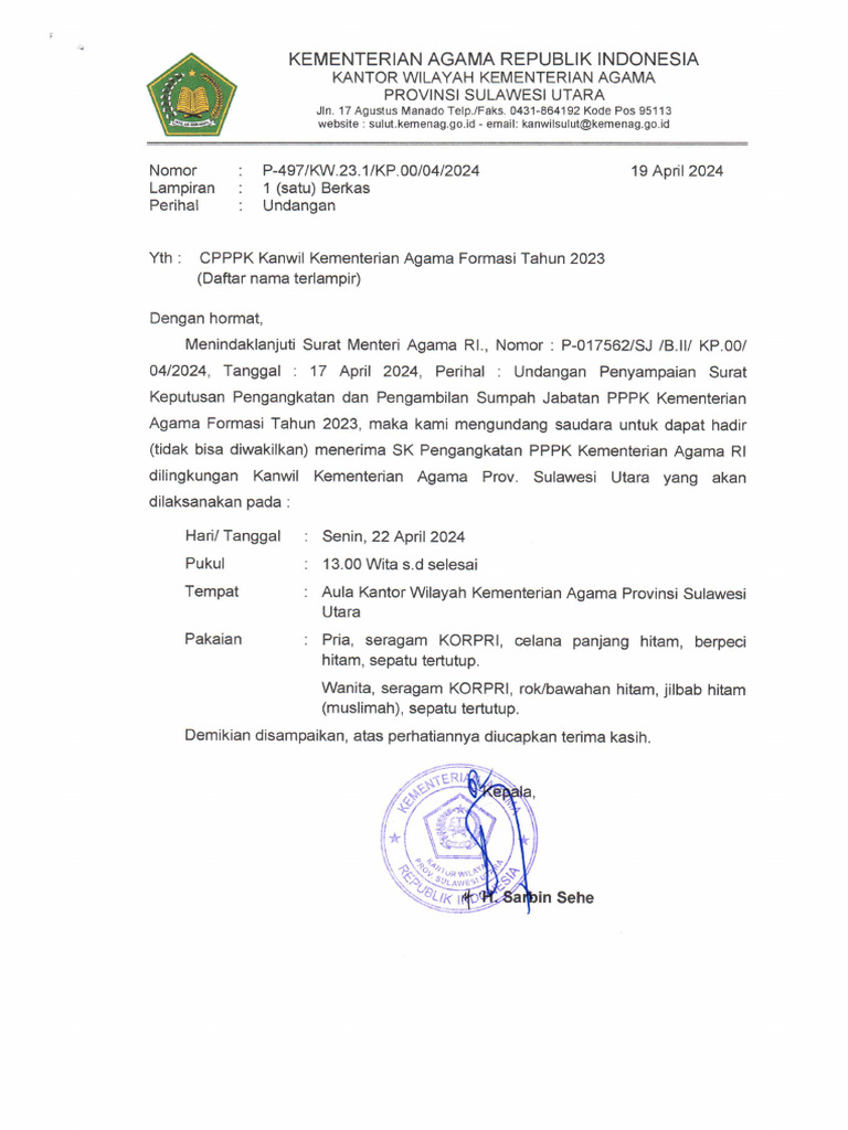 Undangan CPPPK | PDF