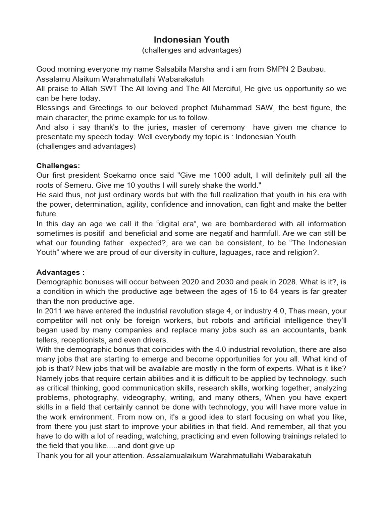 Indonesian Youth Pdf Cognition Cognitive Science