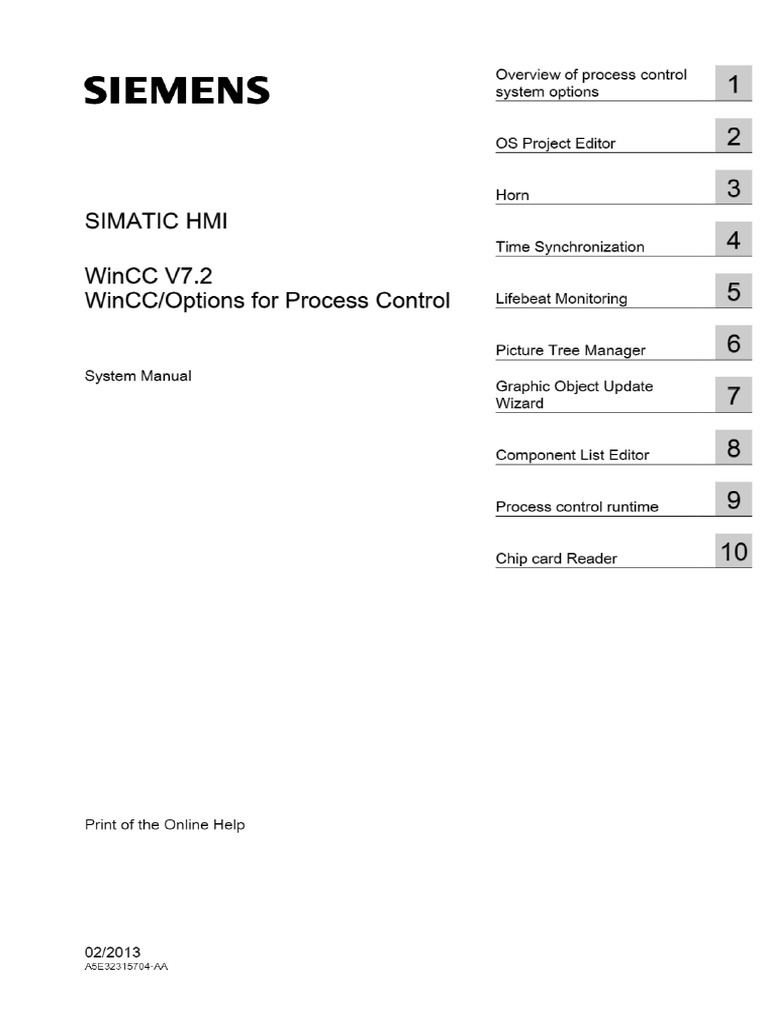 WinCC - Options For Process Control - Service, Support - Manualzz | PDF