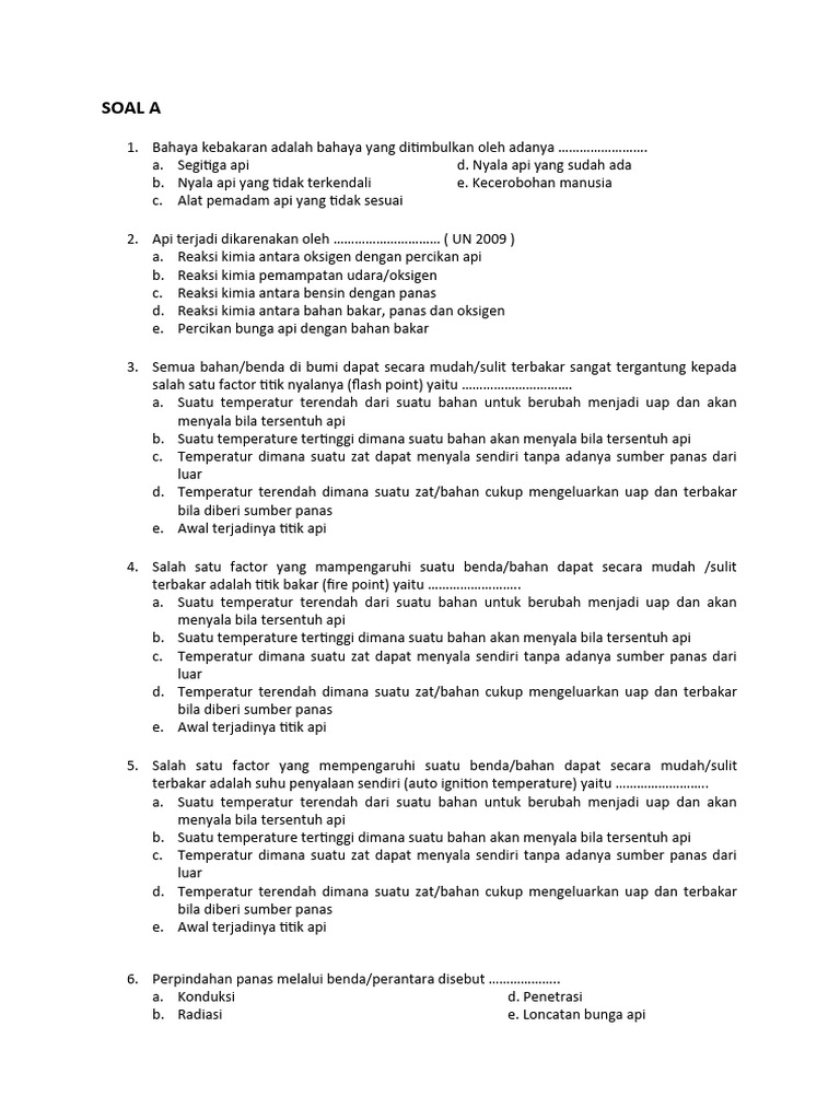 Soal A BST | PDF | Sains & Matematika