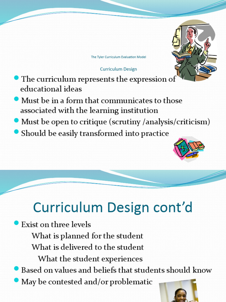 Tyler's+Curriculum+Evaluation+Model.pptx | PDF | Curriculum | Learning