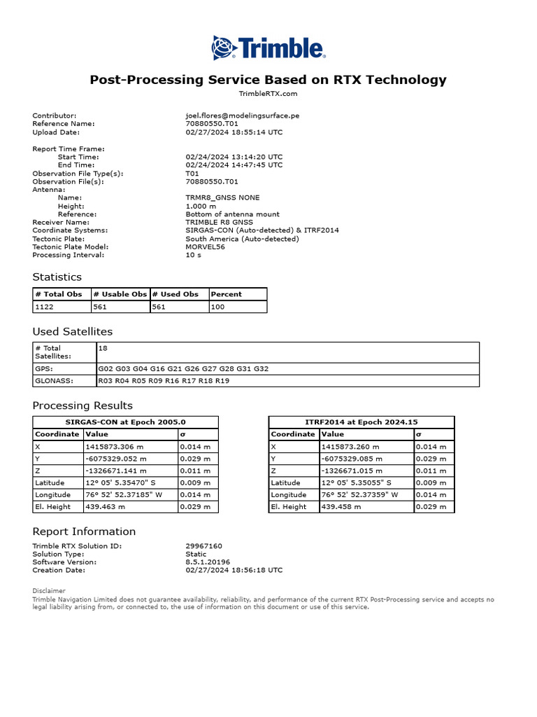 Post-Processing Service Based On RTX Technology: Statistics | PDF | Geographic Data And ...