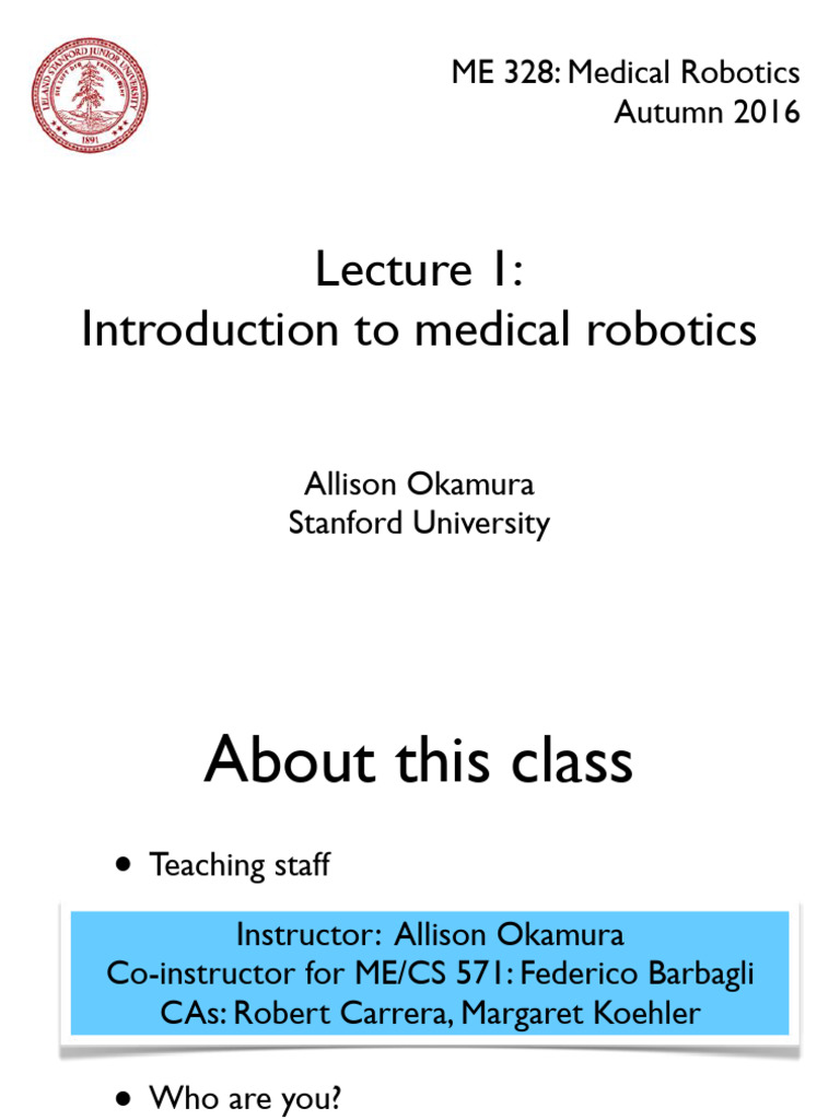 Lecture1 Intro | PDF | Surgery | Medical Specialties