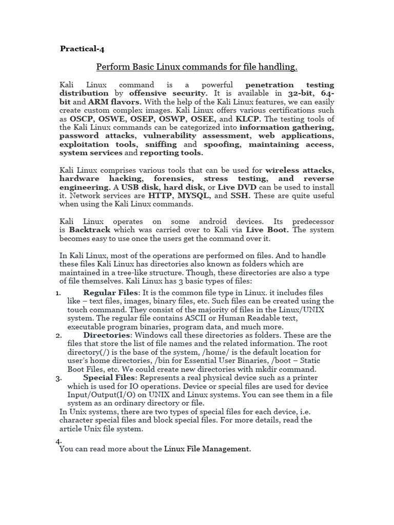 Fundamentals 0f Cyber Security Labs - SEM1 - LAB4 | Download Free PDF | Computer File ...