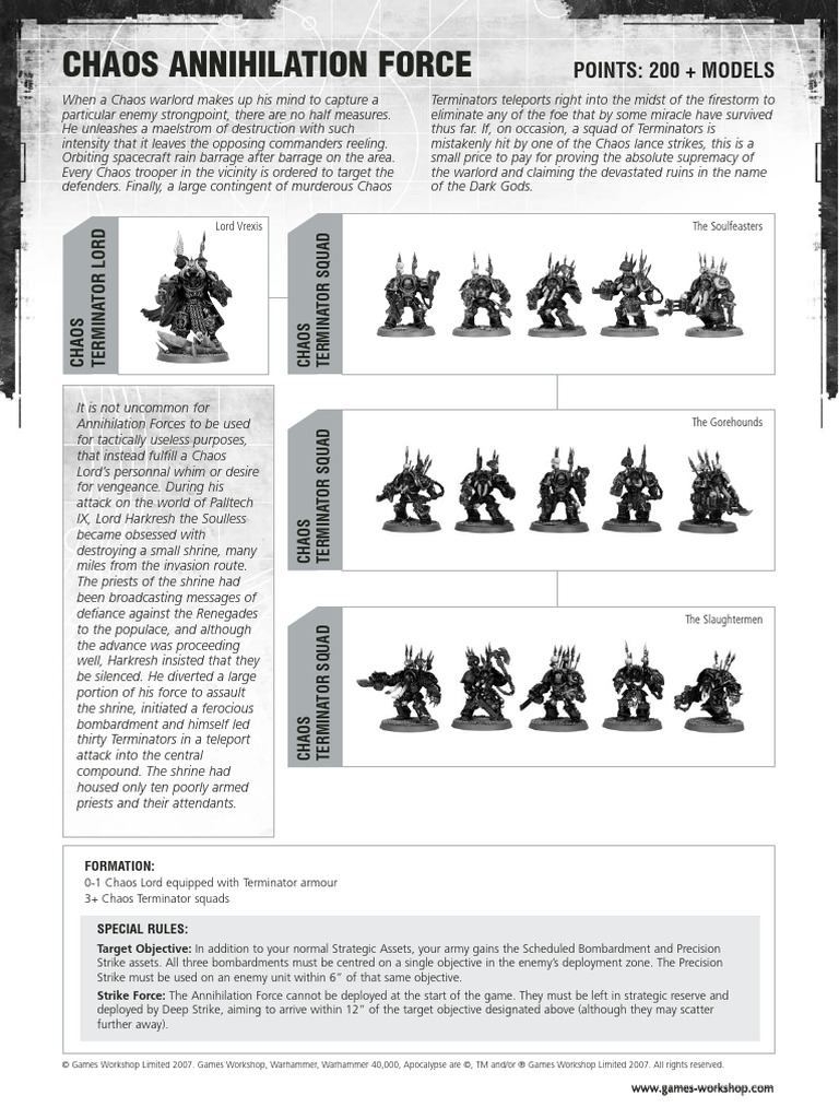 chaos_annihilation_force | PDF | Conflicts | Military