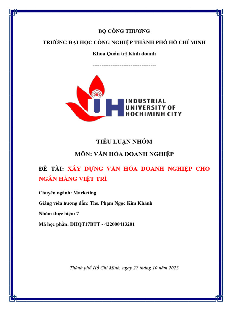 VHDN Thuyết Trình Nhóm 7 | PDF