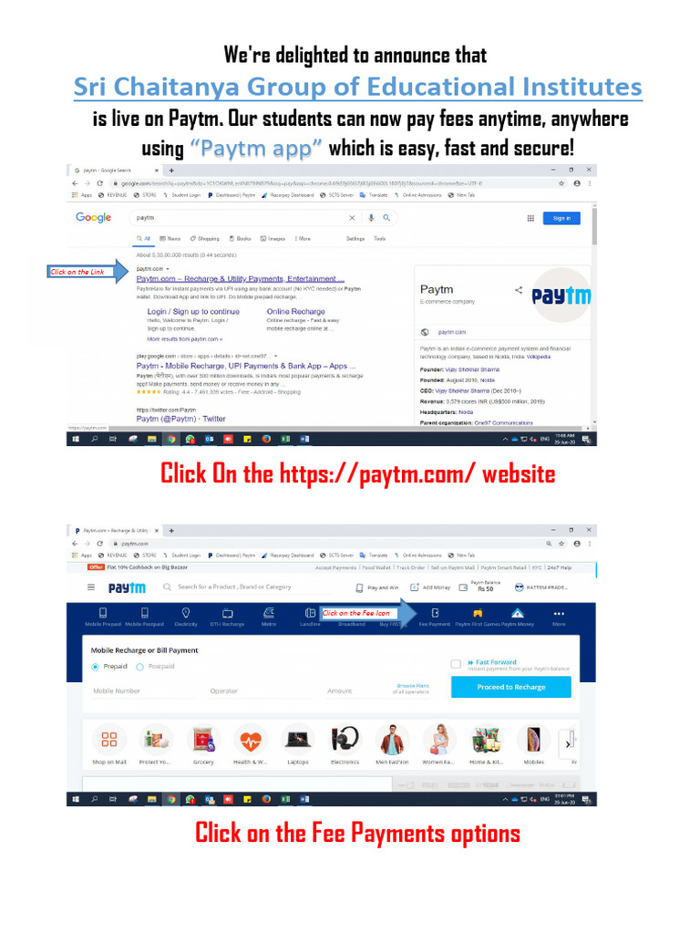 Paytm payment Navigation | PDF