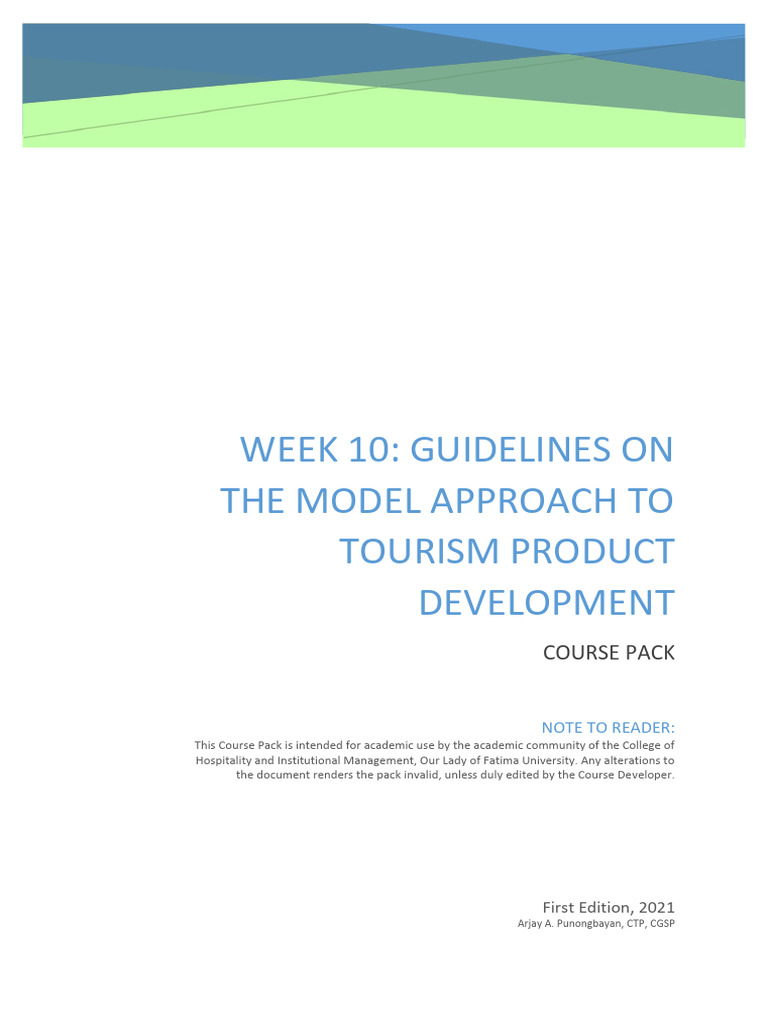 Chapter 4b Course Pack | PDF | Tourism | Infrastructure