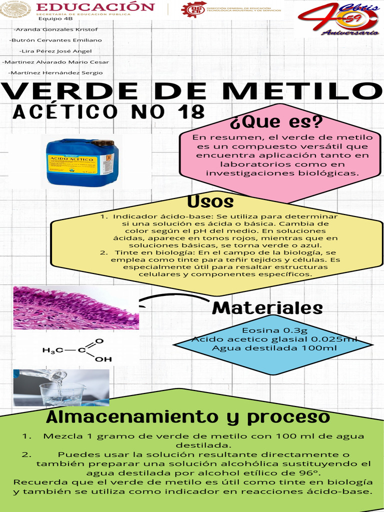 Usos del Verde de Metilo en Biología | PDF